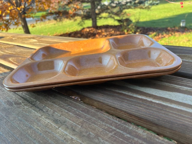 KOREAN WAR ERA 5 Section Mess Hall Tray Melamine Bolta US 1953 (set of ...