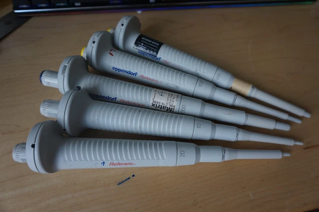 EPPENDORF REFERENCE PIPET Pipette Pipettor pipets set 1000 200 100 20 10 ul vsa EUR 225,36 ...