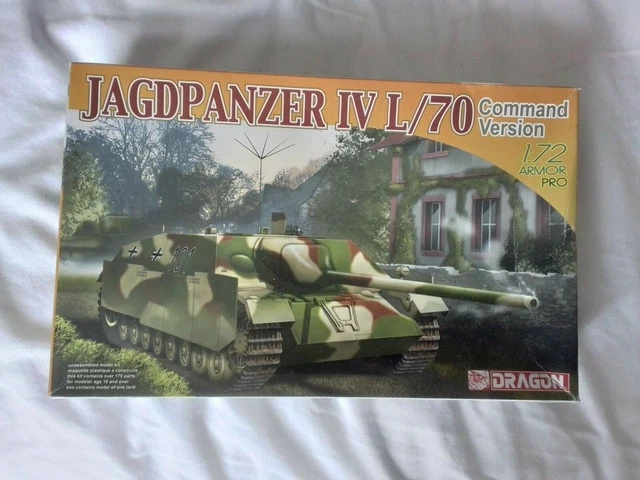 DRAGON 1:72 JAGDPANZER IV L/70 Command Version Plastic model kit £13.99 ...
