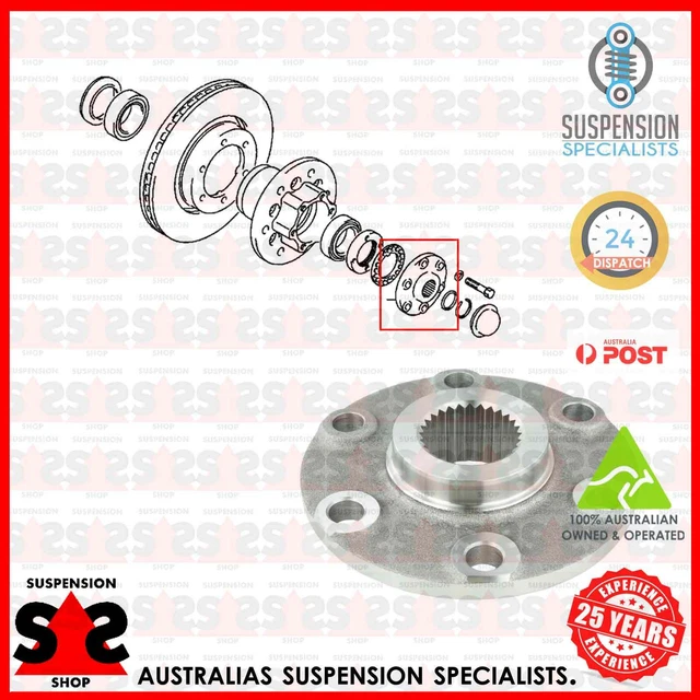 FRONT AXLE LEFT Or Right Wheel Hub Suit MITSUBISHI Starwagon 2.5 TD 4WD (P25W, EUR 42,50 ...