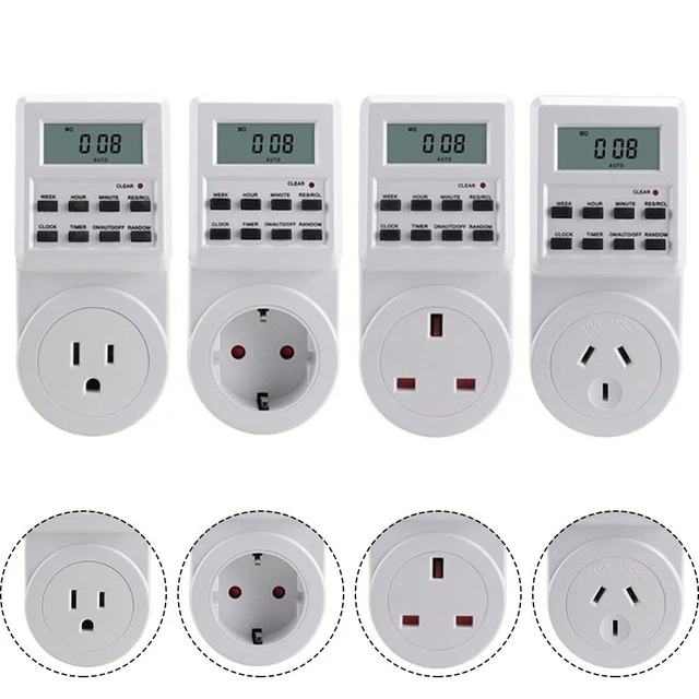 Lcd Display Eu Plug Power Saving Timer For Efficient Energy Management £21 00 Picclick Uk