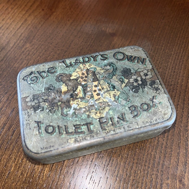 THE LADY’S OWN Toilet Pin Box Needles tin £11.11 - PicClick UK