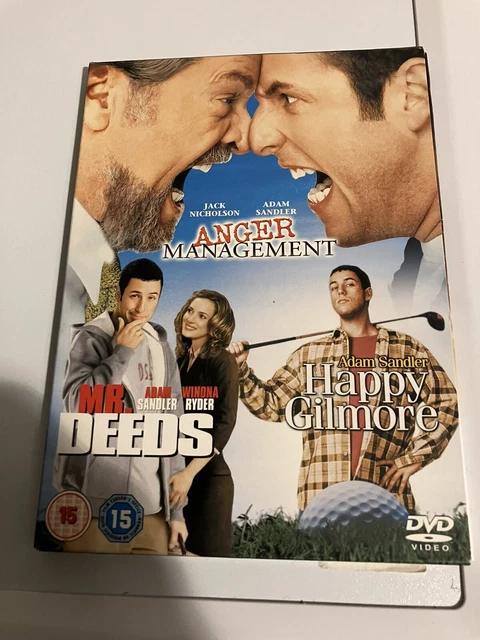 HAPPY GILMORE/BILLY MADISON/ANGER Management -Adam Sandler - REGION 2 ...