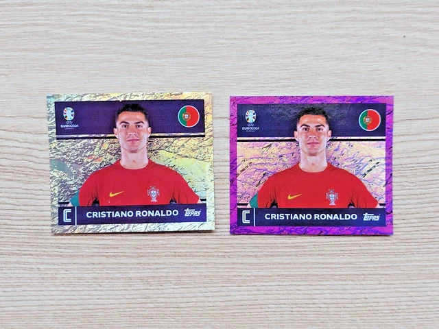 TOPPS UEFA EURO 2024 - Sticker Parallel - Ronaldo - Purple/Purple ...