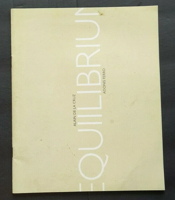 CUBAN ART CATALOG "Equilibrium" Alain Cruz. Adonis Ferro Cuba ...
