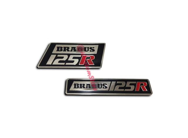 BRABUS STYLE 125R Exklusives Metallabzeichen-Logo-Emblem-Set Smart 453 ...