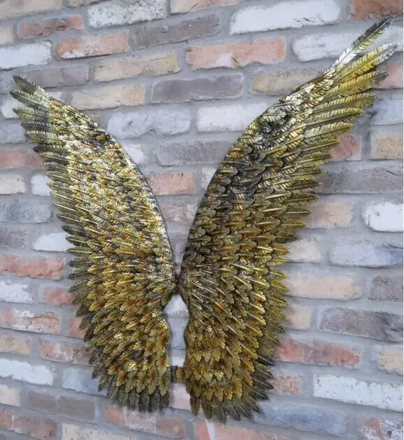 LARGE ANGEL WINGS Wall Art Contemporary Metal Angel Wings Wall ...