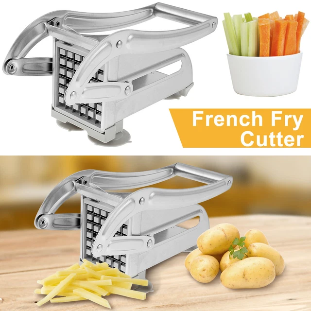 FRENCH FRY CUTTER Stainless Steel Potato Chipper Fast Cutting Potato ...