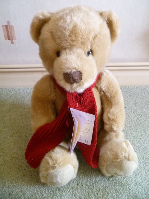 BHS TEDDY BEAR With British Passport & Scarf Soft Plush Toy Retired ...