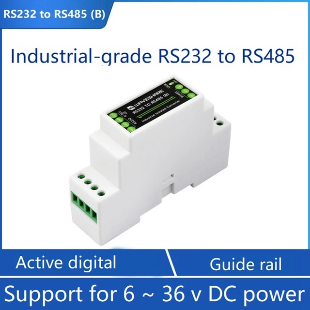 CONVERTISSEUR DE TYPE Rail Industriel RS232 Vers RS485 300-115200Bps ...