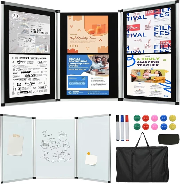 XL MAGNETIC EXHIBITION Panel Display Kit,Trifold Double Sided ...