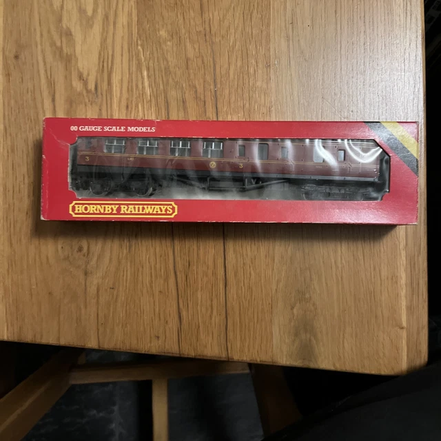 BOXED HORNBY OO Gauge R434 Maroon LMS Coach 57' Brake 3rd 5644 Model ...