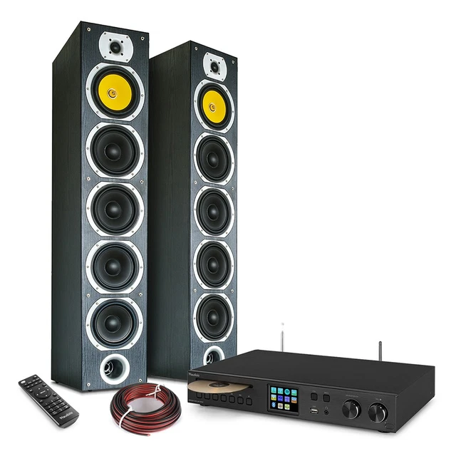 TOWER STEREO SYSTEM with SHFT57B Speakers, DAB+, Spotify Connect, CD ...
