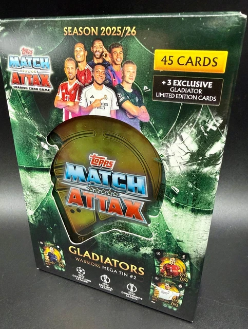 TOPPS MATCH ATTAX UCL UEFA 2025/2026 25/26 # Gladiators Warriors Mega ...