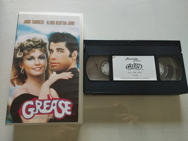 GREASE JOHN TRAVOLTA Olivia Newton John Kleiser - VHS Nastro Spagnolo ...