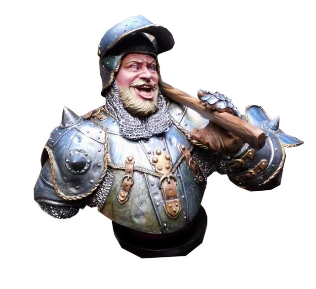 1/10 SCALE MEDIEVAL Knight Bust Resin Model Kit with Warhammer ...