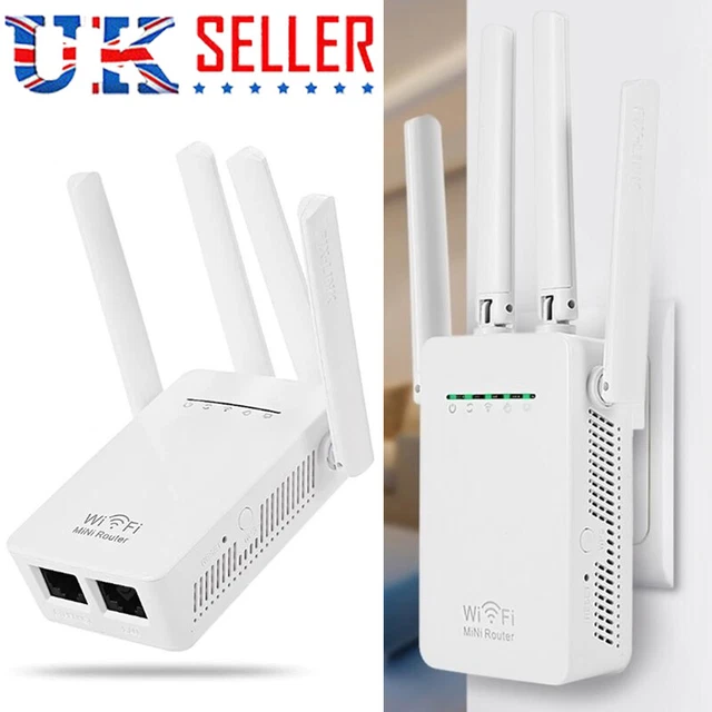 300MBPS WIRELESS DUAL-BAND Wifi Extender Repeater Router Range Signal ...