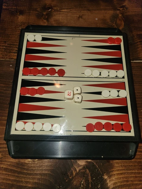 RARE VINTAGE MANETIC 3 In 1 Chess Checkers & Backgammon $12.98 ...