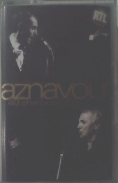CHARLES AZNAVOUR 40 Chansons D'or - Cassette x 2 EUR 15,00 - PicClick FR