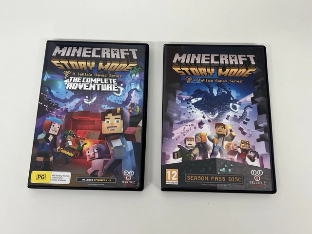 2 X PC DVD Minecraft Story Mode Complete Adventure Episodes 1-8 ...