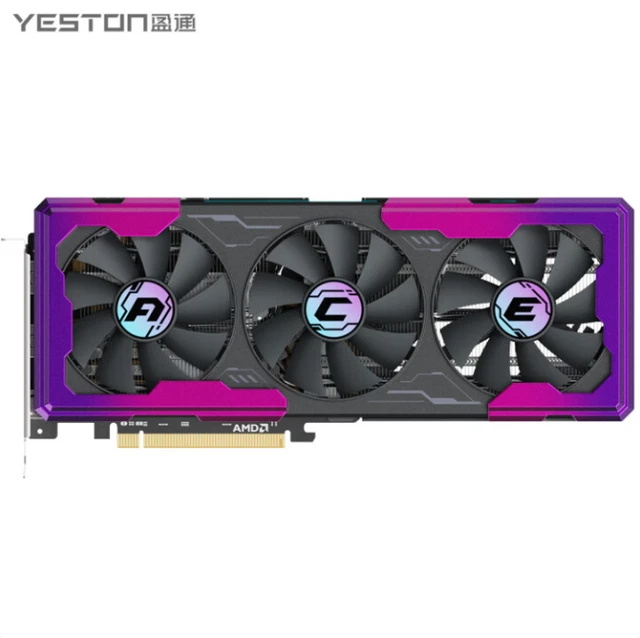 YESTON AMD RADEON RX 9060 XT 16G D6 ACE OC violet Graphics card £494.99 ...