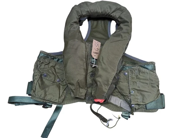 RAF BEAUFORT LIFE Preserver MK25 Green Vest Waistcoat Pilot Flying ...