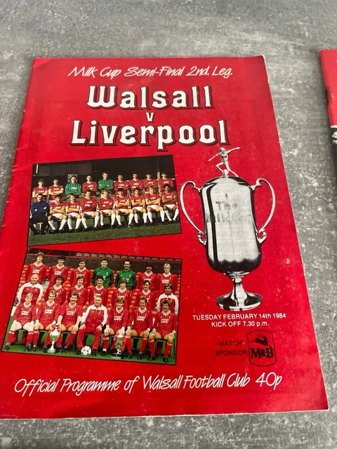 LIVERPOOL FOOTBALL PROGRAMMES 1978-1985 inc. European Super Cup & Semi ...