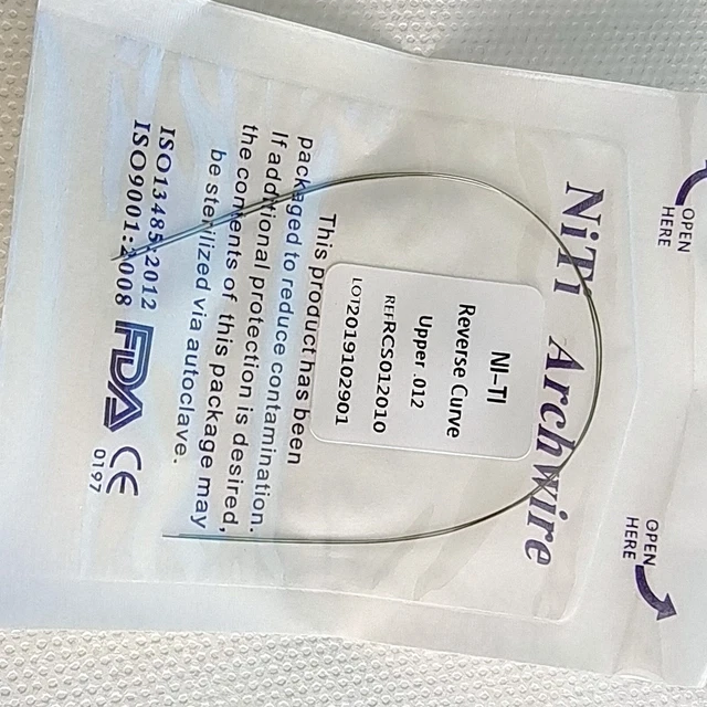 DENTAL ORTHODONTIC REVERSE Curve Arch Wire Niti Super Elastic Round $1. ...