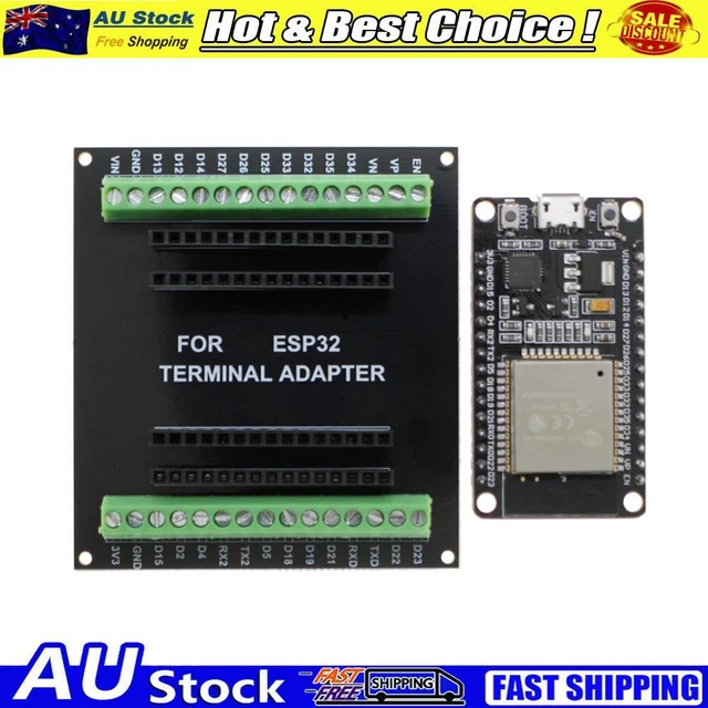 ESP32 MODULE BLUETOOTH-COMPATIBLE NodeMCU-32S Lua 38Pin GPIO Expansion Board #AU $17.89 ...