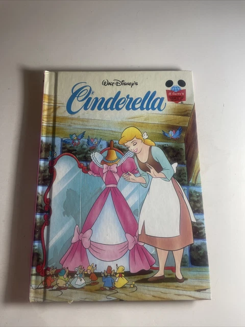 WALT DISNEY'S CINDERELLA Wonderful World Of Reading 1995 Hardcover ...