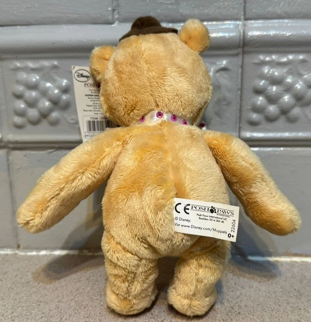 DISNEY THE MUPPETS Fozzy Bear Plush Posh Paws 8” soft toy £9.73 ...