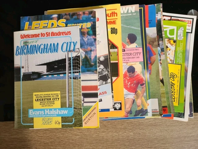 24 X LEICESTER City Away Programmes 1988- 1989 League And Cup £8.00 ...