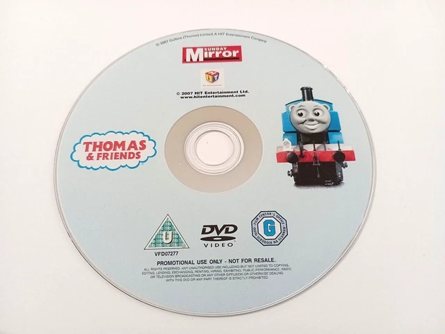 THOMAS & FRIENDS (Thomas The Tank Engine) Sunday Mirror Promo DVD Disc ...