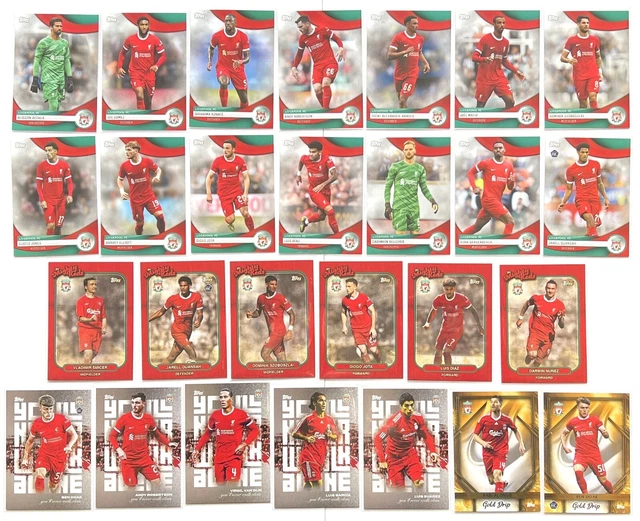 TOPPS LIVERPOOL OFFICIAL Team Set 2023/24 - Complete Your Collection ...