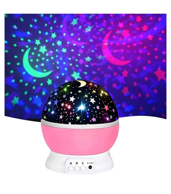 STAR PROJECTOR STARRY Night Baby Light Lamp Kids Nursery Rotating ...