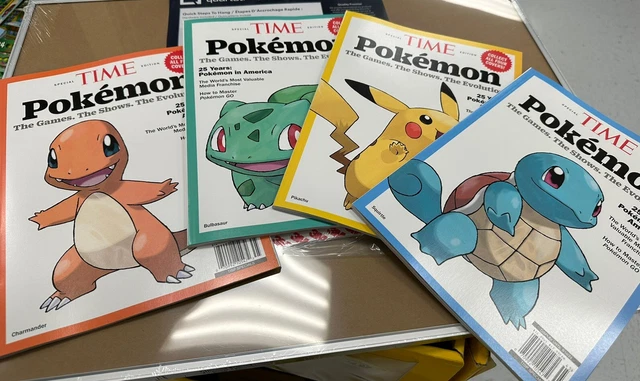 POKÉMON TIME MAGAZINE Complete Set Of 4 Awesome Collector's Addition ...