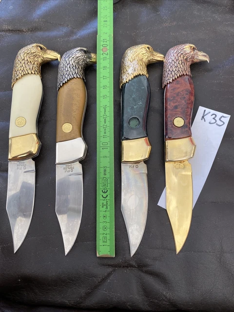 FRANKLIN MINT COLLECTOR Knives Adlerkopf Jagdmesser Klappmesser ...