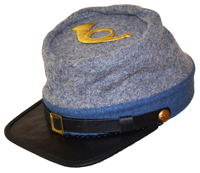 AMERICAN CIVIL WAR Confederate Infantry Style Kepi With Badge Large 58 ...