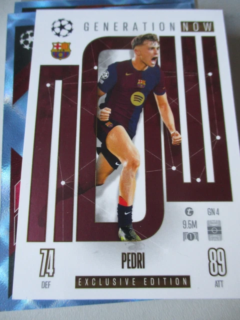 TOPPS MATCH ATTAX CL 2024-25 24-25 GN4 Pedri Generation Now Exclusive ...