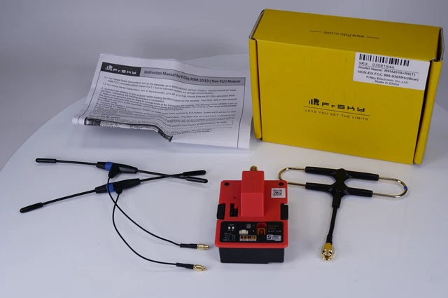 FRSKY TRANSMITTER MODULE Long Range R9M2019 NON EU FCC 900-930Mhz Blue ...