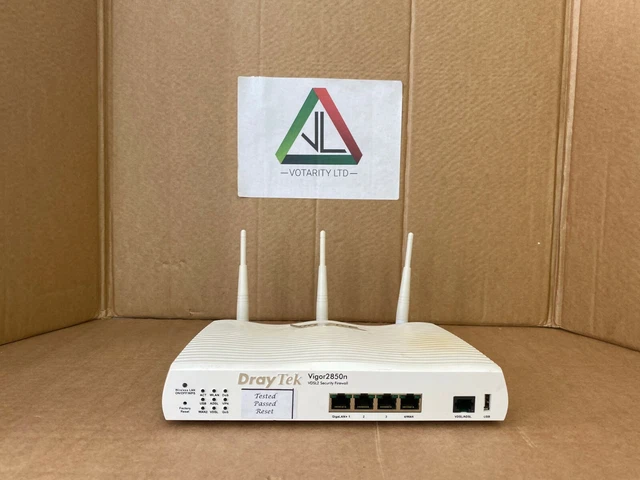 DRAYTEK VIGOR2850N VDSL2 Wireless Security Firewall Router with No PSU ...