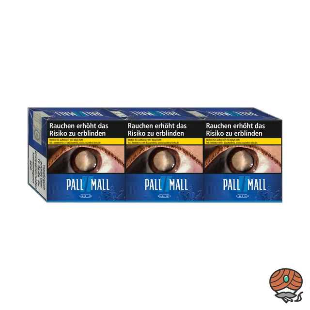 PALL MALL BLUE / Blau Zigaretten Hercules Box 3x 60 Stück = 1 Stange EUR 61,50 - PicClick DE