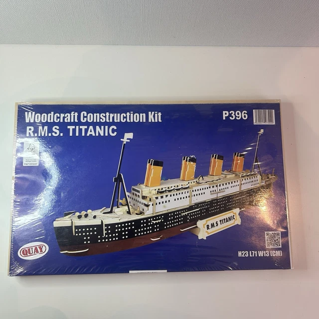 QUAY R.M.S. TITANIC Woodcraft Construction Kit P396 Model 3D Puzzle £16 ...