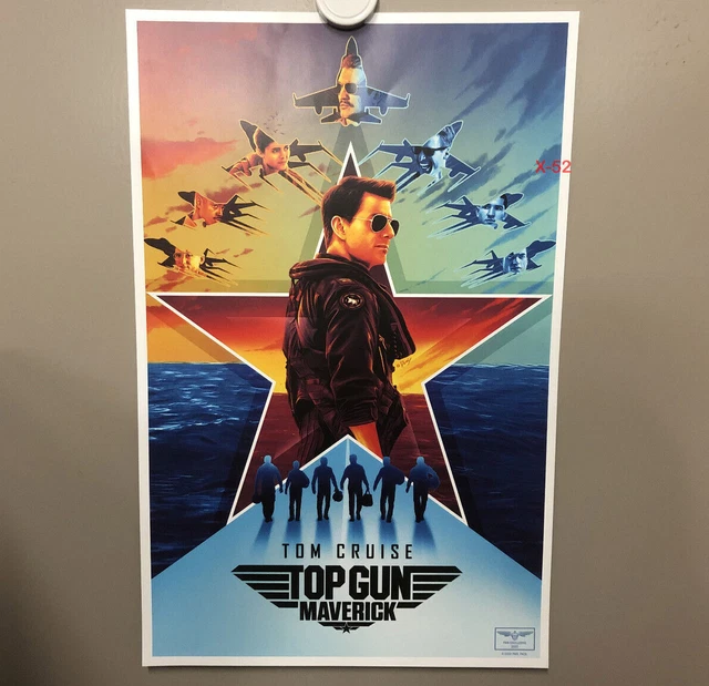 TOP GUN MAVERICK Tom Cruise mini movie poster Rooster Hangman Phoenix ...