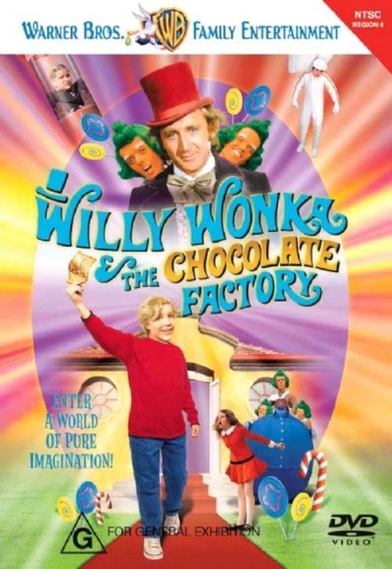 WILLY WONKA AND The Chocolate Factory (DVD, 1971) Gene Wilder, Roy ...