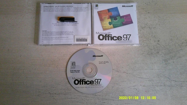 MICROSOFT OFFICE 97 Professional - Word_Access_Excel_Powerpoint_Outlook ...