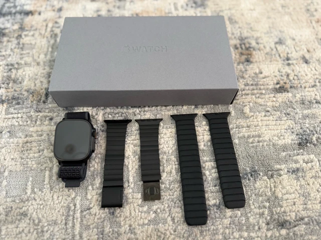 APPLE WATCH ULTRA 2 Cellular - 49 mm Black Titanium Case £567.72 ...
