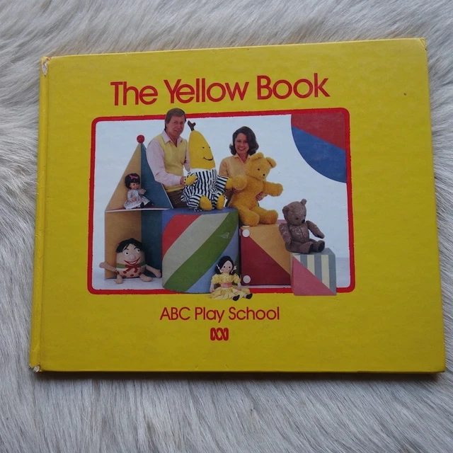 VINTAGE PLAY SCHOOL The Yellow Book Hardcover 1986 Children's Book ABC ...