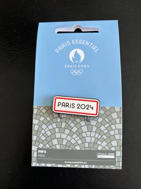 PARIS 2024 OLYMPICS Paris Sign Design Pin New On Card £10.50 - PicClick UK