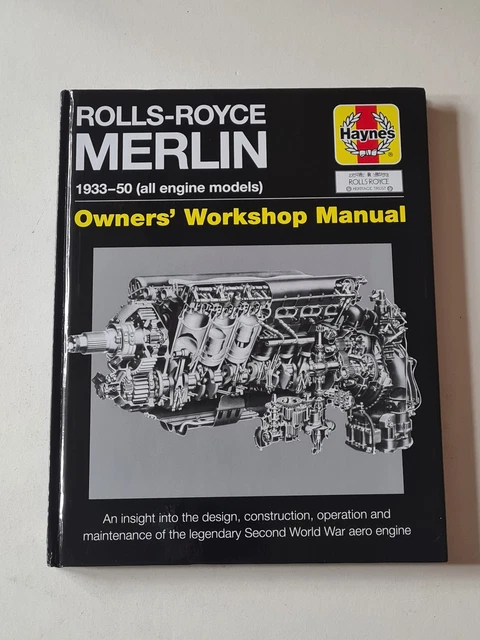 ROLLS-ROYCE MERLIN MANUAL - 1933-50 (all engine models) £114.99 ...